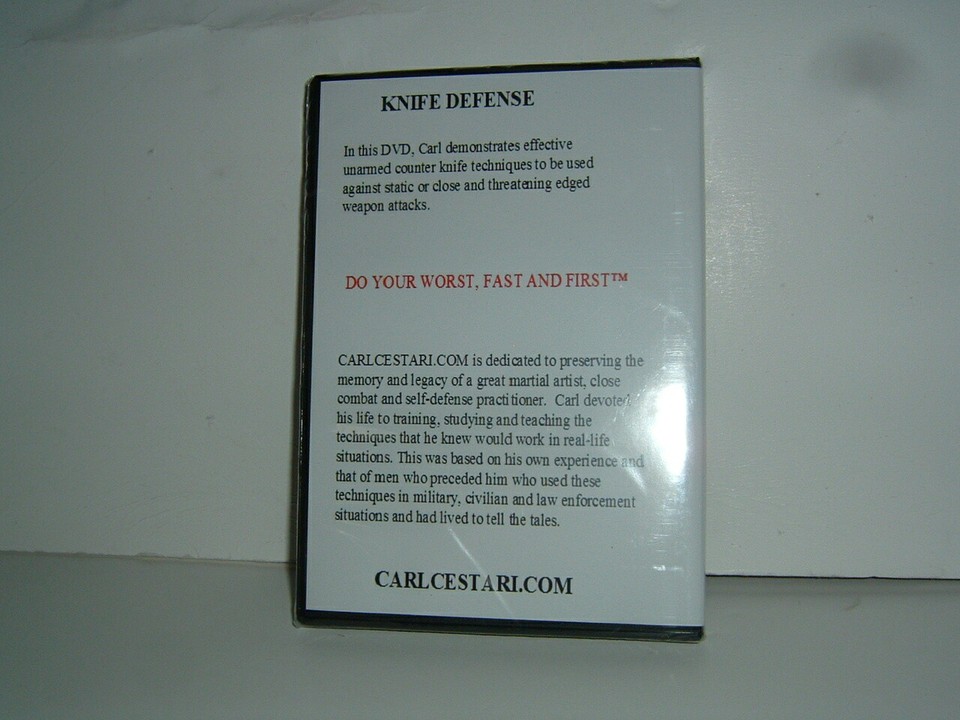 Carl Cestari KNIFE DEFENSE Self Defense Hand to hand MMA | eBay