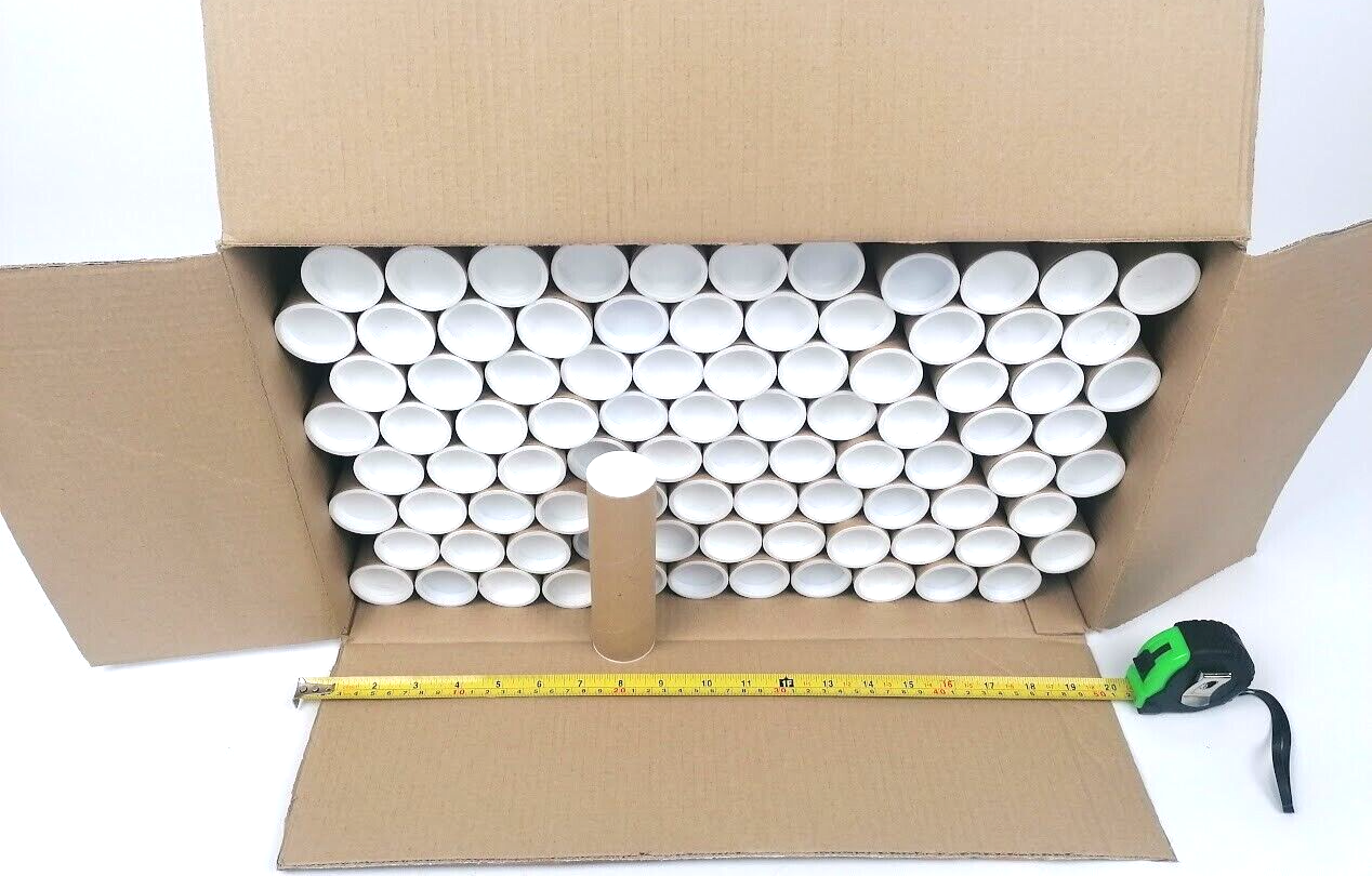 Approx 88x Brown Packing Tubes 140x37cm - High Quality Cardboard ...