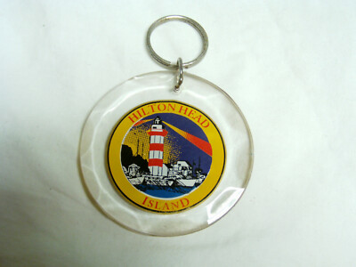 VINTAGE HILTON HEAD LIGHTHOUSE, KEY CHAIN | eBay