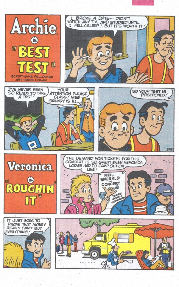 Pep Comic 411 First Print 1987 George Gladir Stan G Rudy Lapick Bill ...