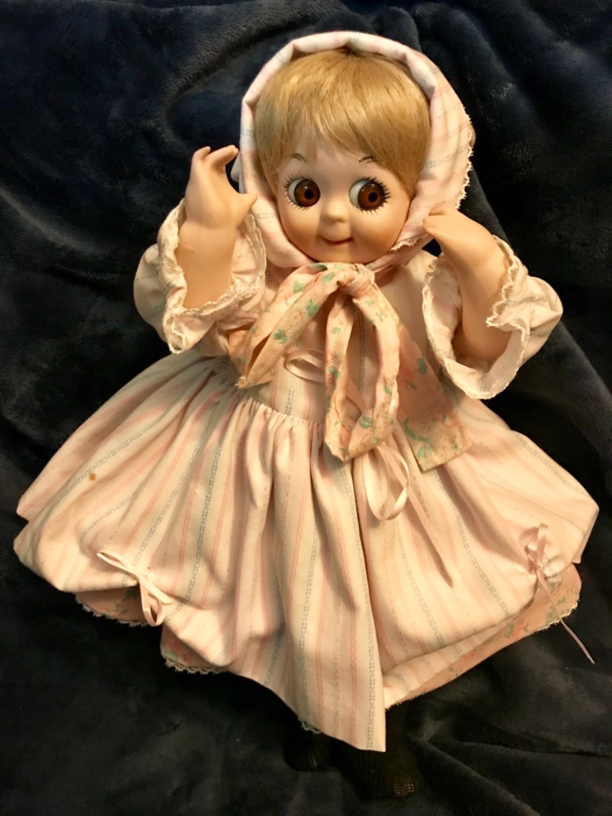 Vtg Googly Eye Repro Kestner Doll Bisque 17” Marked JDK 221 Ges Gesch ...