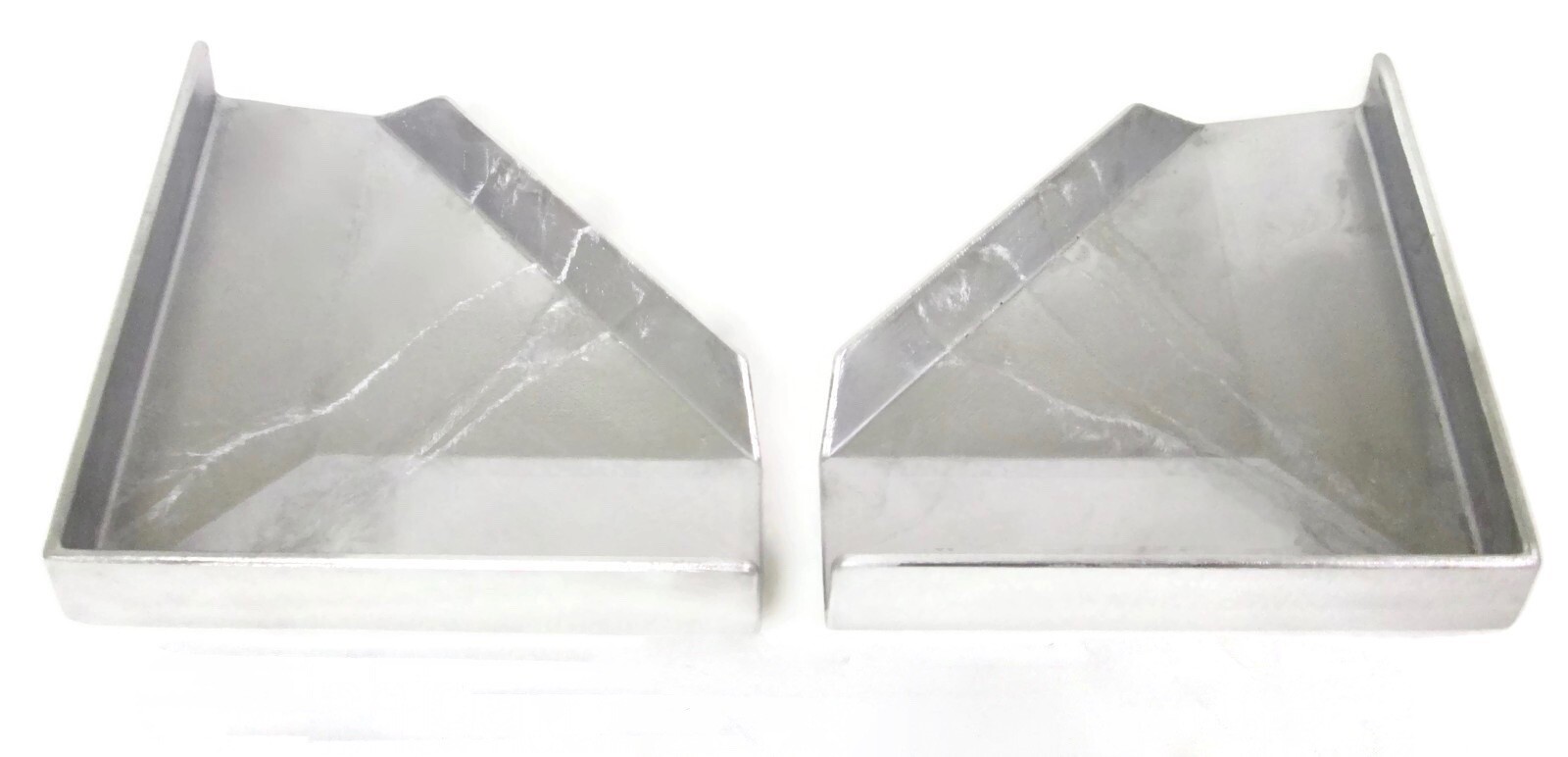 Heavy Duty Cast Aluminum Boat Transom Corner Brackets End Cap Covers ...