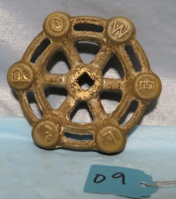 Vintage Industrial Machine Age STEEL Water Valve Handle Steampunk Art ...