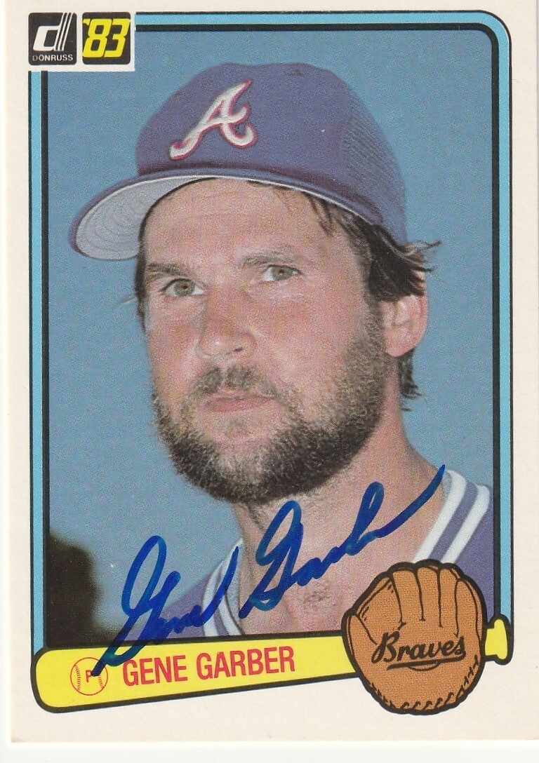 GENE GARBER ATLANTA BRAVES SIGNED 1983 DONRUSS CARD #223 | eBay