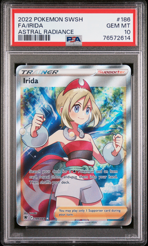 PSA 10 Irida 186 Full Art Trainer Astral Radiance English Pokemon Card ...