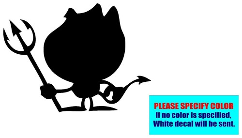 Little devil with pitchfork Vinyl decal sticker Car Truck Window Laptop ...