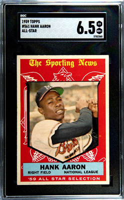 1959 Topps #561 Hank Aaron All-Star SGC 6.5 EX-MINT+ | eBay