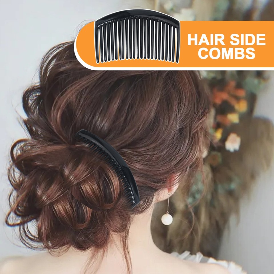 Camila Paris French Side Comb Large Curved Hair Combs for Women Fine ...