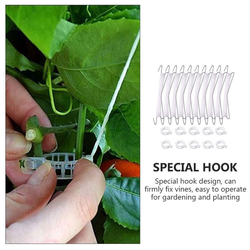 2 Sets Trellis Hanging Hooks Garden for Climbing Vegetables Gardening ...