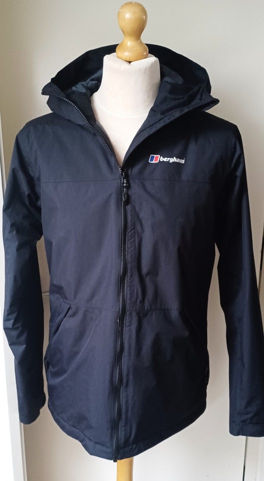 Berghaus Hydroshell Coat Waterproof Jacket Size L Grey Mens Mans Ex ...