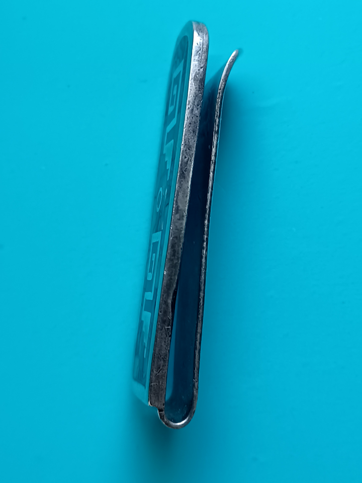 Mexico Turquoise (2) Multicolor Turquoise Chip Inlay Sterling 925 Money ...