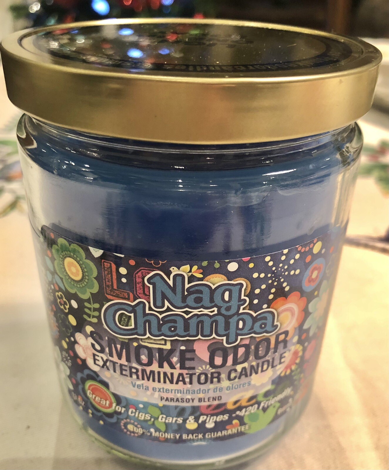 Nag safety Champa Smoke Odor Exterminator 13 Mad Jar oz Candle Original