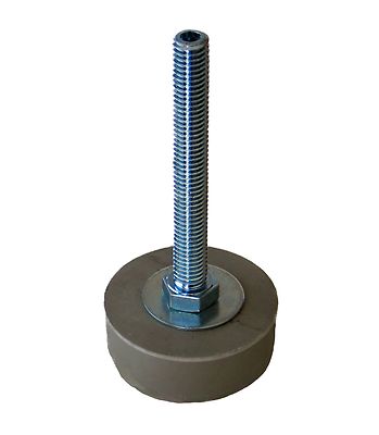 1 pc Leveling mount/foot/feet, Zinc plated steel, 1/2-13 x 4" thread | eBay