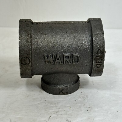 Ward Pipe Reducing Tee SCH 40 Galvanized Malleable Iron 1" x 1" x 1/2 ...