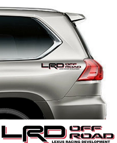 LEXUS RACING DEVELOPMENT LRD TRD OFF ROAD GX LX DECALS STICKERS PAIR ...