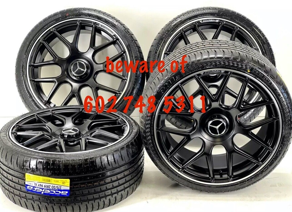 19” 19 Inch New Mercedes-Benz AMG SIL Line AMG Replica Wheels Rims C E ...