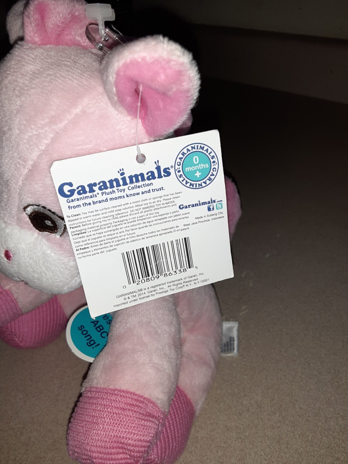 Garanimals Giraffe Pink Plush ABC Stuffed Toy Works | eBay