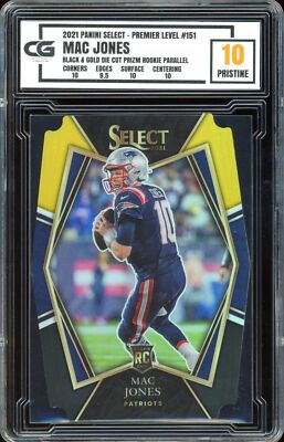 2021 Select #151 ~ BLACK & GOLD DIE-CUT PRIZM ROOKIE Mac Jones ~ CG 10 PRISTINE | eBay