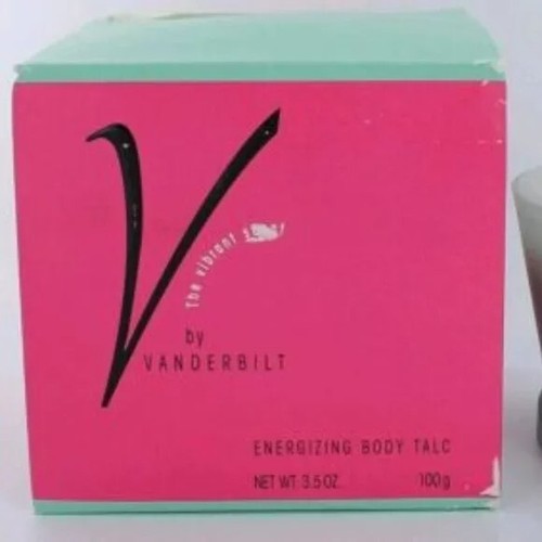 V by Gloria Vanderbilt Energizing Body Powder Vintage Hard To Find 3.5 ...