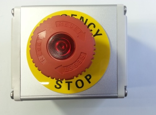 Red LED Emergency Push Button Switch Station NO/NC 110/250VAC Light 12 ...