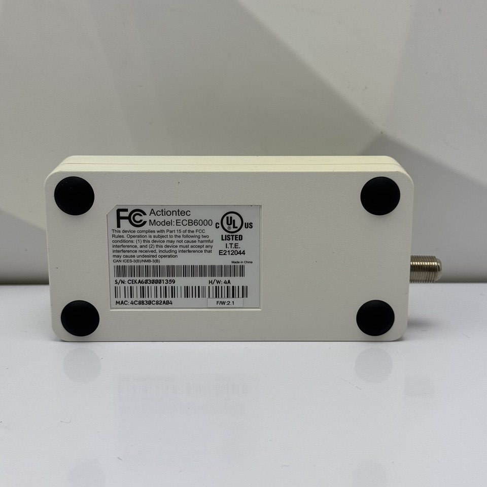 Actiontec TiVo Bridge ECB6000 Ethernet to Coax Adapter Only | eBay