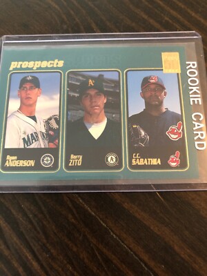 2000 Topps Prospects 50 Years-BARRY ZITO C.C.SABATHIA-Rookie Card~Brand ...