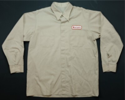 Rare VTG TODD Uniform Monsanto Snap Button Front Work Shirt 70s 80s ...