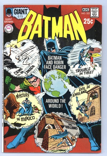 Batman 223 (VF+) reprints 1940s strips + 1950s comics G73 GIANT 1970 DC ...
