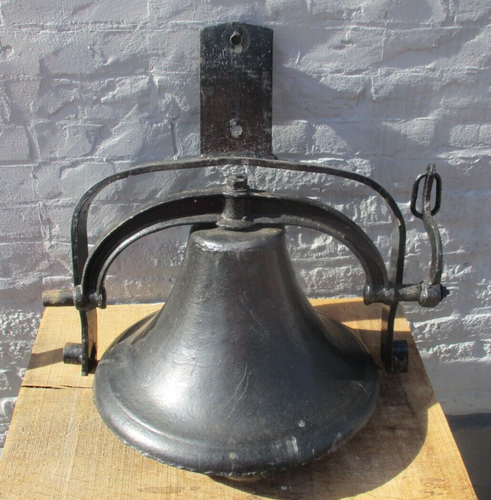 Antique CAST IRON #2 BELL Dinner School Farm Bell Vintage | eBay