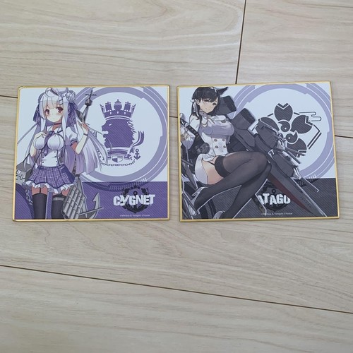 Azur Lane Mini Shikishi Art Board - Atago & Cygnet | eBay.de