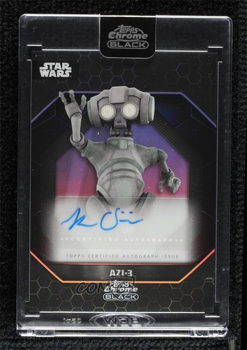 2024 Topps Chrome Black Star Wars Light Side Ben Diskin as AZI-3 #ALS-DI Auto | eBay