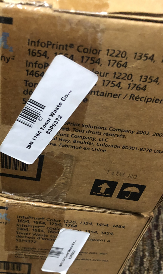 Genuine Ricoh IBM 53P9372 Toner Waste Container Infoprint 39V2316 for ...