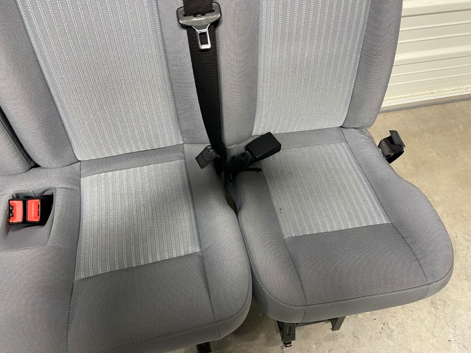 2015-2022 Ford Transit OEM Seat GRAY Cloth LAST 5th Row Seat COMPLETE ...