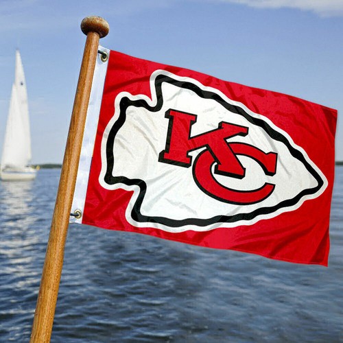 Kansas City Chiefs Small Mini Boat and Cart Flag | eBay