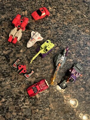 Transformers Lot Assorted Parts And Pieces Broken Figures Weapons. As ...