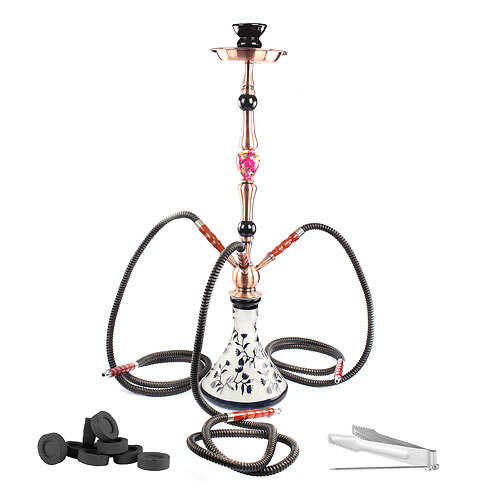Oriental Shisha Water Pipe Tribal 75cm Hookah Set incl. Accessories and ...