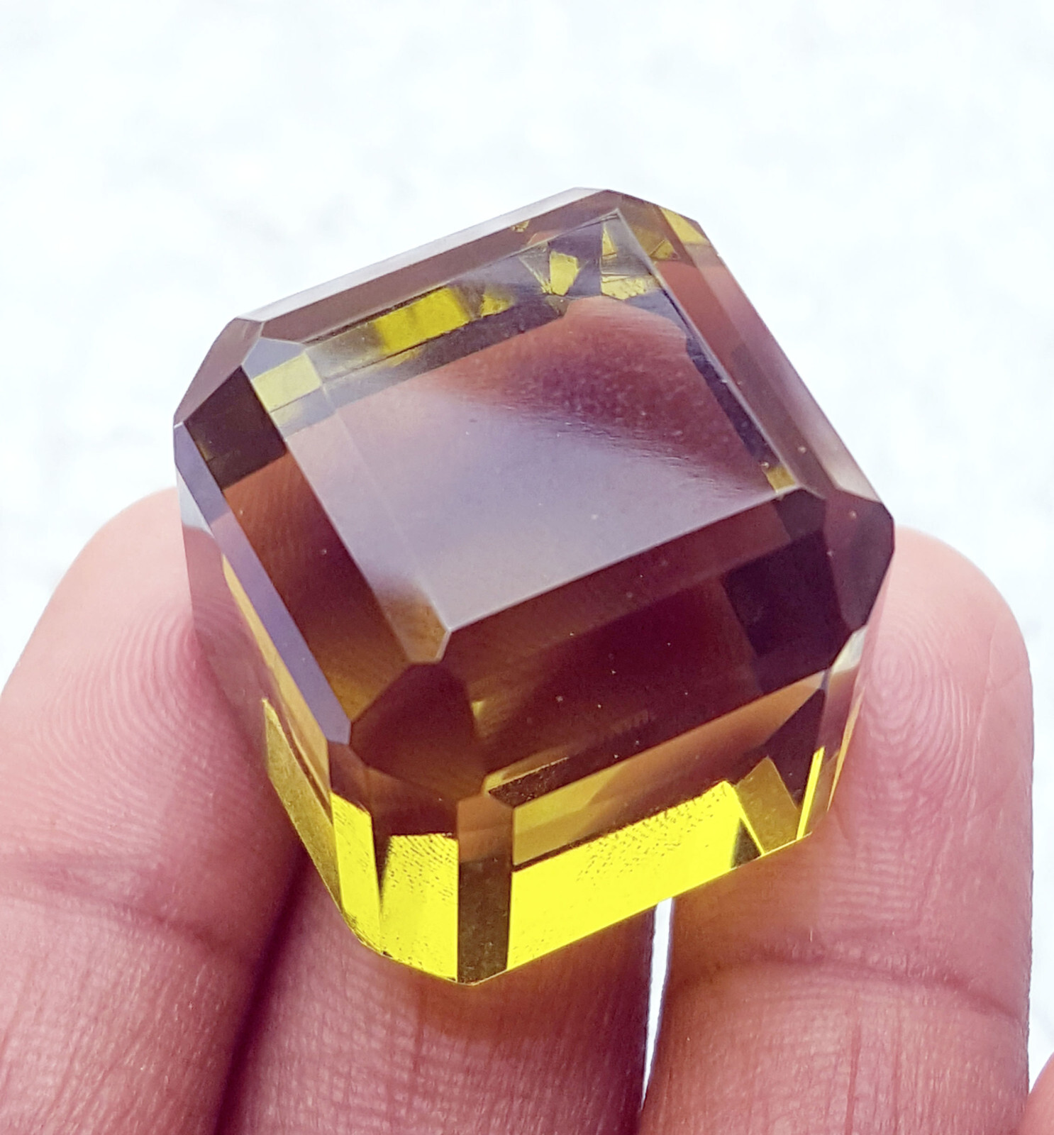 Yellow Topaz Cube 109.85 Ct Certified Loose Gemstone With Free Gift | eBay