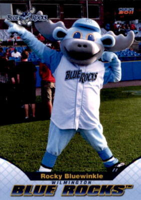 2011 Wilmington Blue Rocks Choice #33 Rocky Bluewinkle MASCOT - NM ...