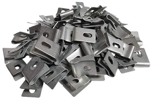 100x Wire Mesh Clip to suit Weldmesh Fencing U Clip barbed fence ...