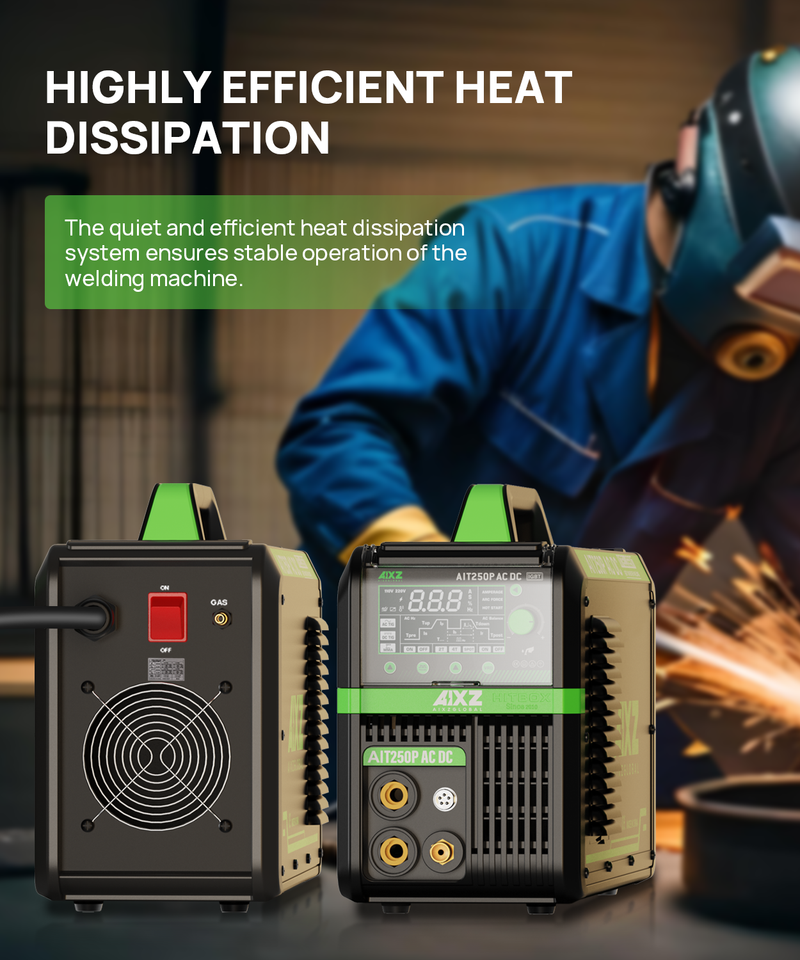 250Amp TIG Welder Aluminum AC/DC Pulse HF MMA Tig Welding Machine IGBT ...