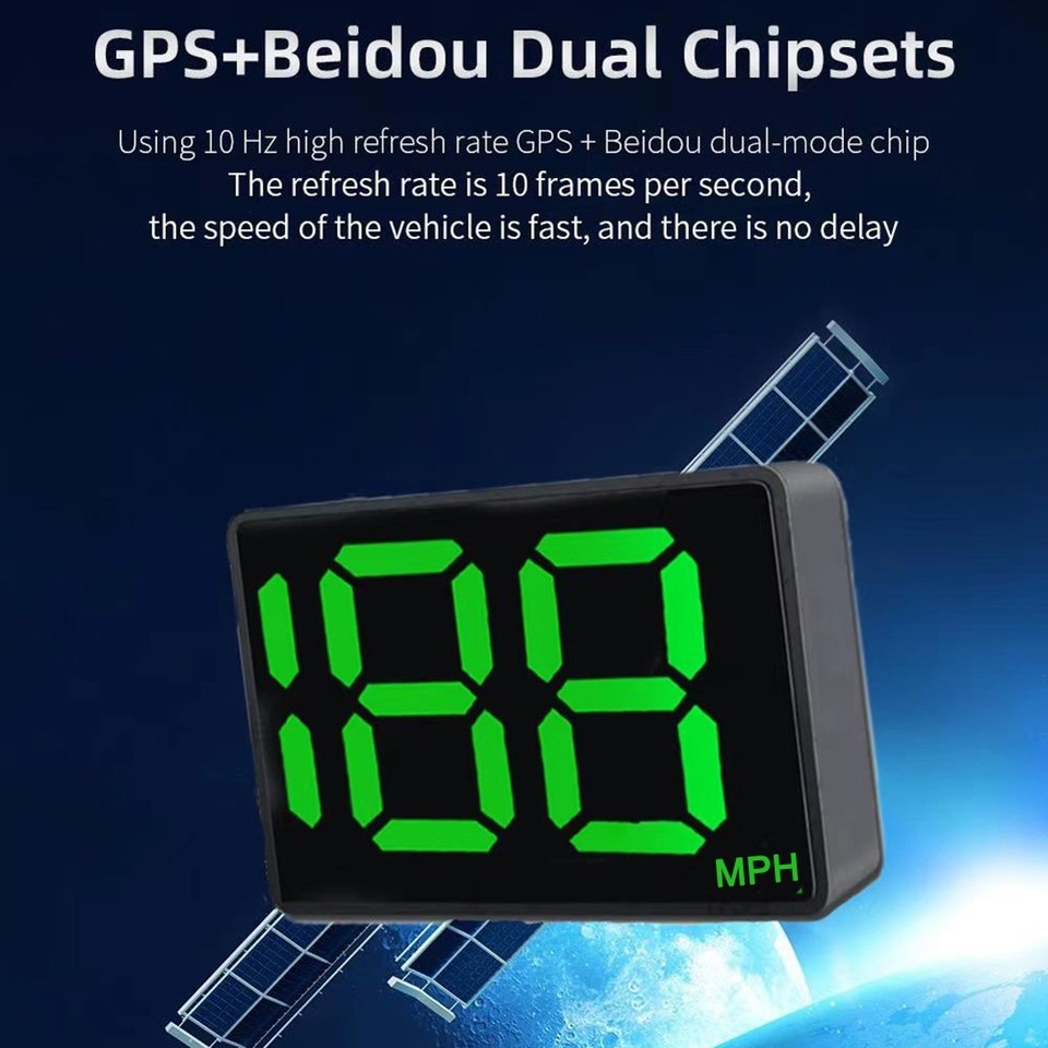Efficient and accurate car GPS speedometer head up display for safe ...