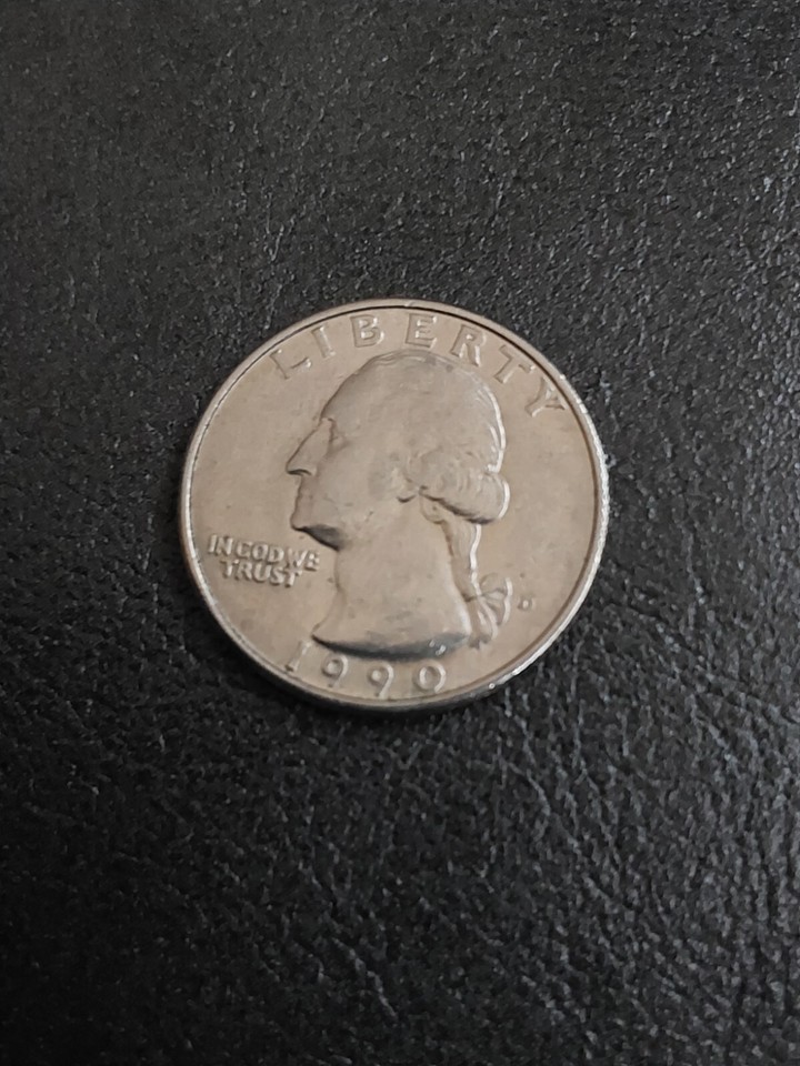 1990 Quarter Washington Coin Error Double-die D Mark FILLED WITH ERRORS ...