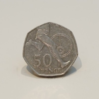 2004 50p Coin Roger Bannister Running Legs & Stopwatch Rare Olympics ...