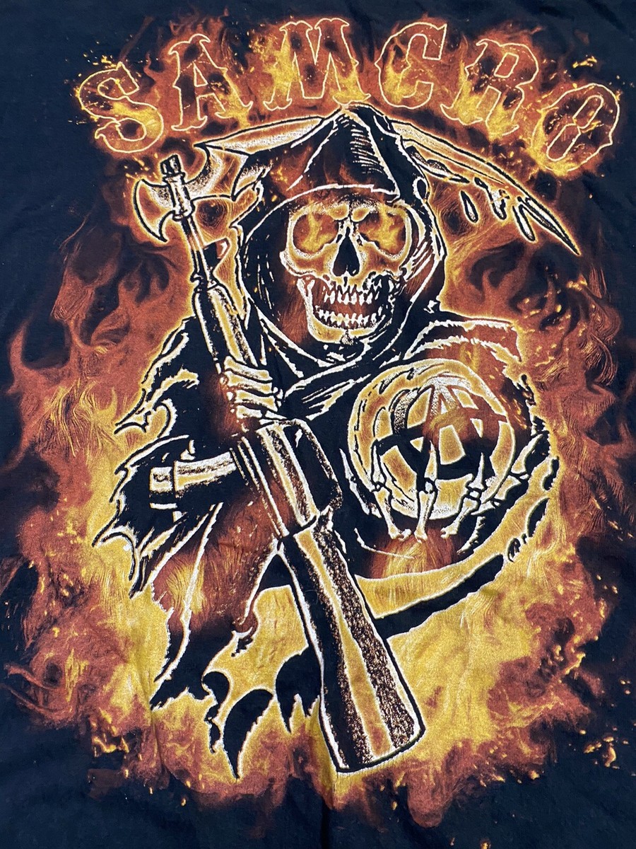 Soa Reaper Drawing Sensenmann Patch Back Patches Patch Keychains