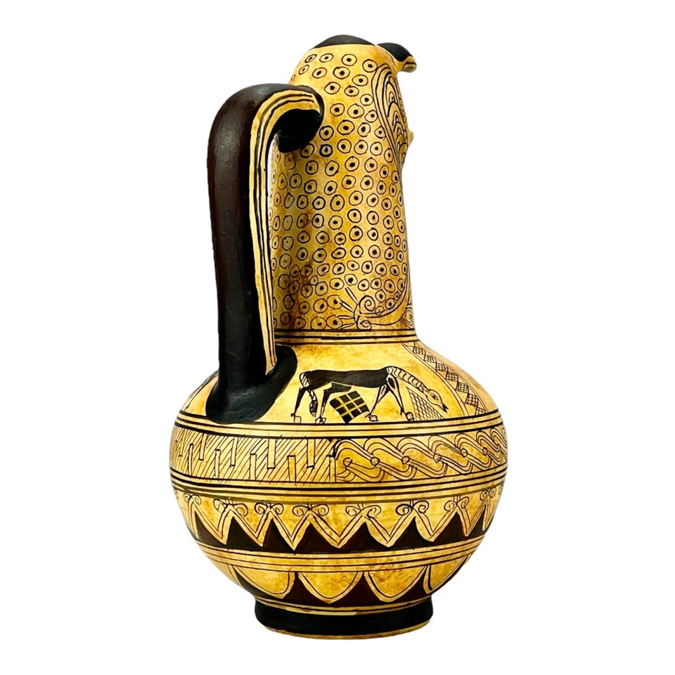 Archaic Cycladic Pottery Jug Griffin's Head Ancient Greek Vase British ...