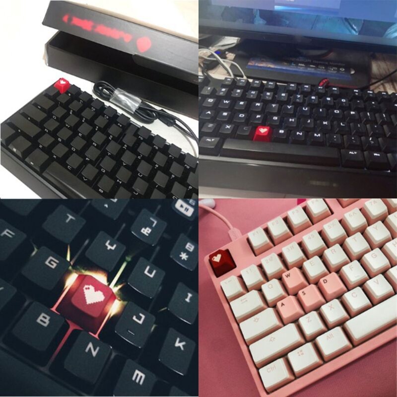 PBT Keycap Mount Heart Cherry Profile for Creative Dip Dye Sub ...