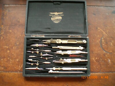 Antique Draftsman Technical Drawing Set | eBay UK