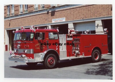Evanston, IL Engine 21 1979 Pirsch Fire Truck Photo | eBay