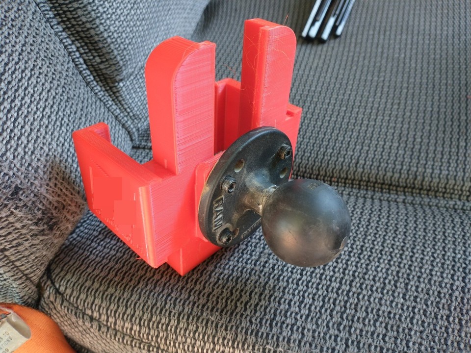 USPS LLV Scanner (Zebra TC77) Holder/Cradle 3D Printed For RAM Ball ...