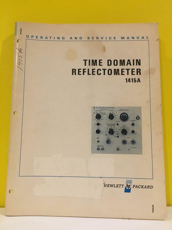HP 01944-5 Model 1415A Time Domain Reflectometer Operating + Service ...